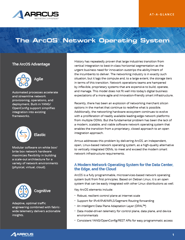 ArcOS™ Network Operating System | Managing Networks | ArcOS™